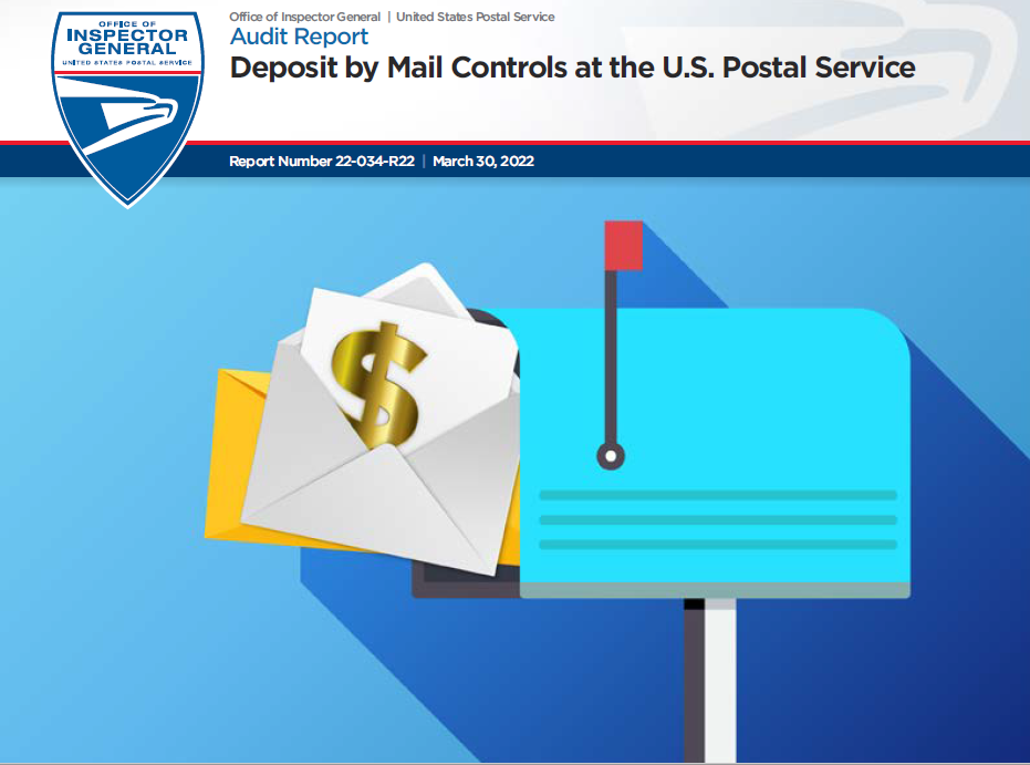 Deposit by Mail Controls at the U.S. Postal Service | Office of ...