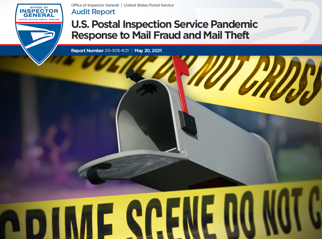U S Postal Inspection Service Pandemic Response To Mail Fraud And Mail