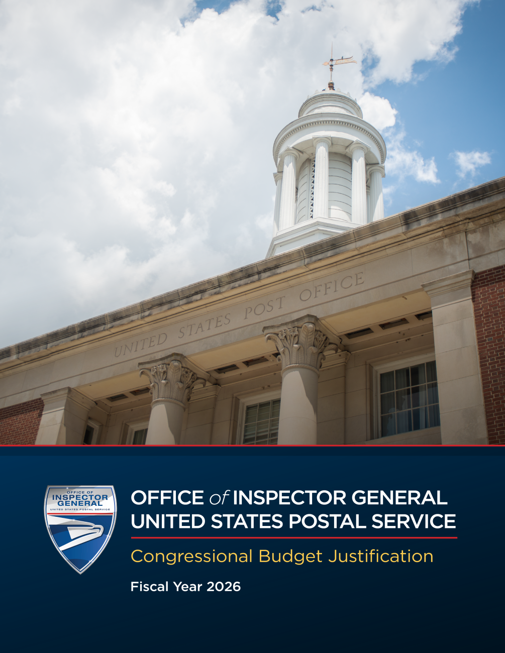 USPS OIG FY 2026 Congressional Budget Justification | Office of Inspector General OIG
