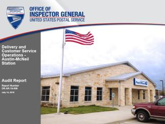 Delivery and Customer Service Operations - Austin-McNeil Station ...