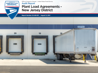 Plant Load Agreements – New Jersey District | Office of Inspector ...